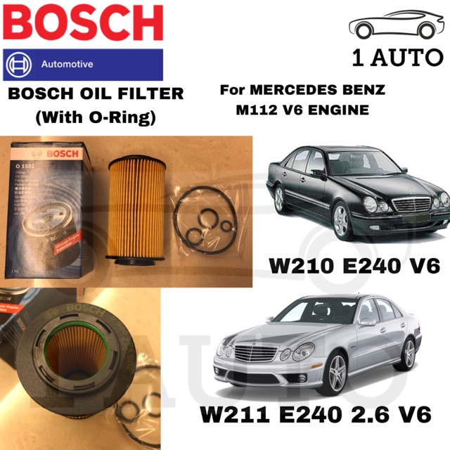BOSCH OIL FILTER for MERCEDES E240 W211 W210 E230 E240 E280 W220 S280 ...