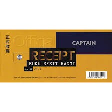 Captain Official Receipt Book 50 x 2ply / 25 x 2ply | Shopee Malaysia