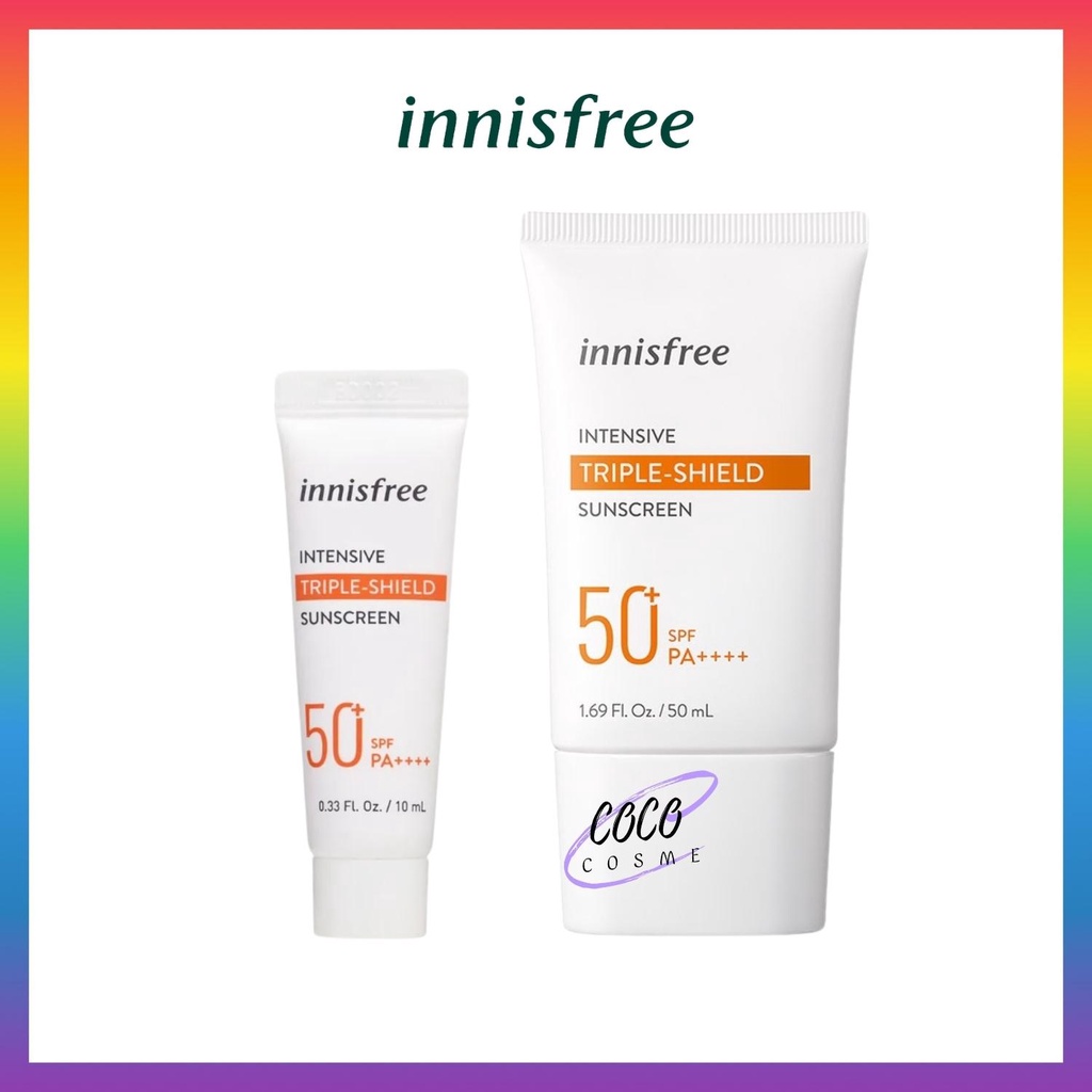 INNISFREE Intensive Triple-Shield Sunscreen 10ml | 50ml | Shopee Malaysia