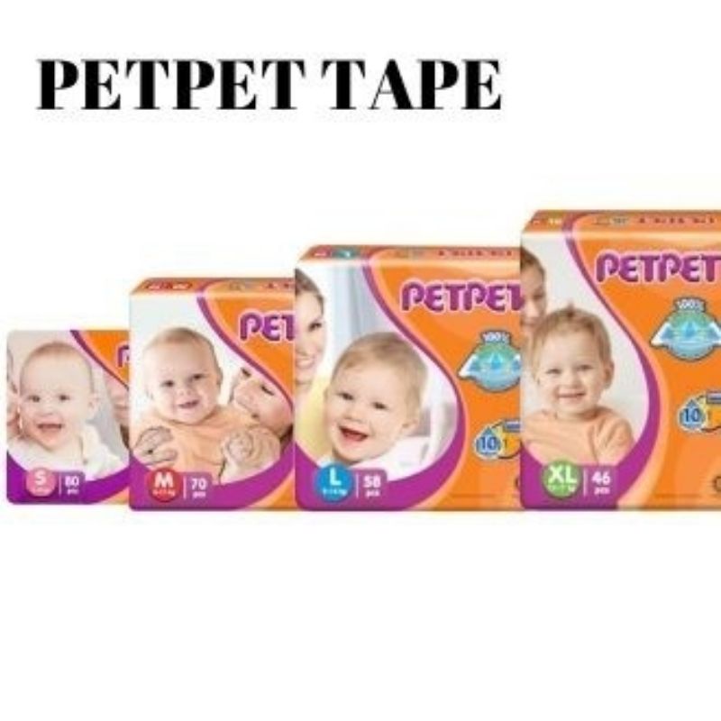PETPET Disposable Diaper NB / S / M / L / XL Tape | Shopee Malaysia