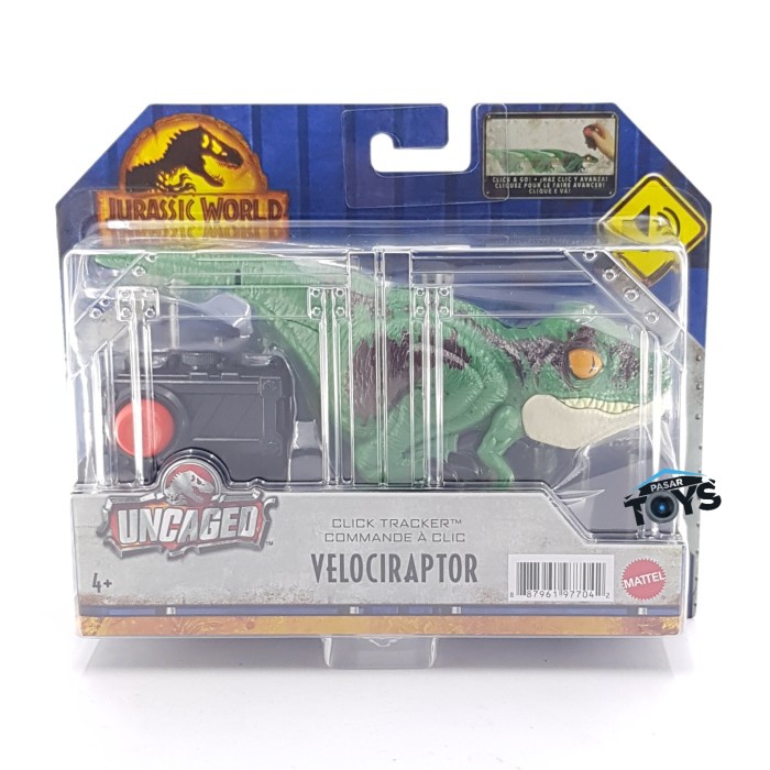 Jurassic World Dominion Uncaged Click Tracker Velociraptor Dinosaur ...