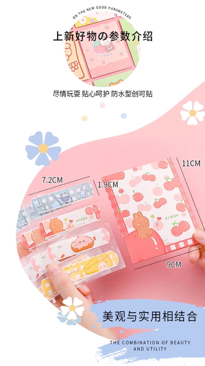 Cute Waterproof Plaster Comel Emergency Aids Tape Breathable Cartoon ...