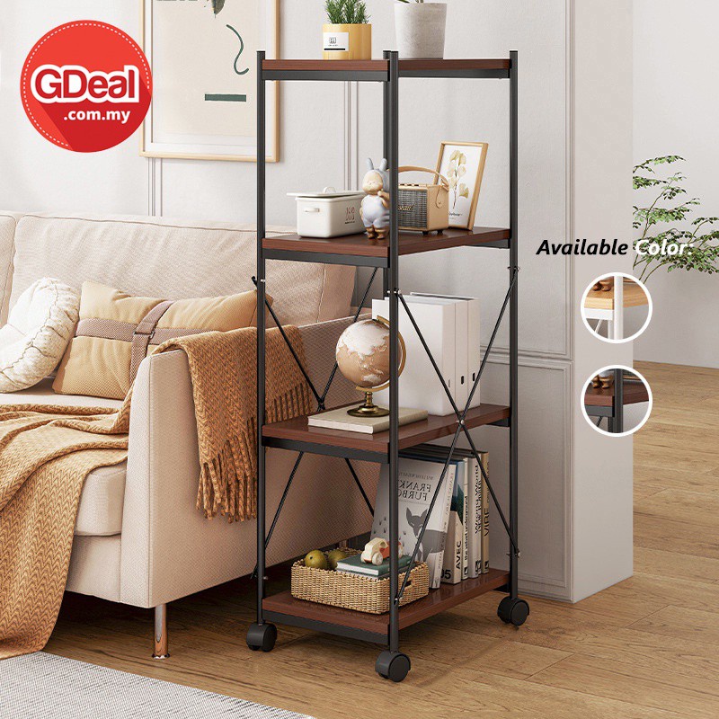 GDeal Four Layer Living Room Shelf Floor Standing Storage Rack ...