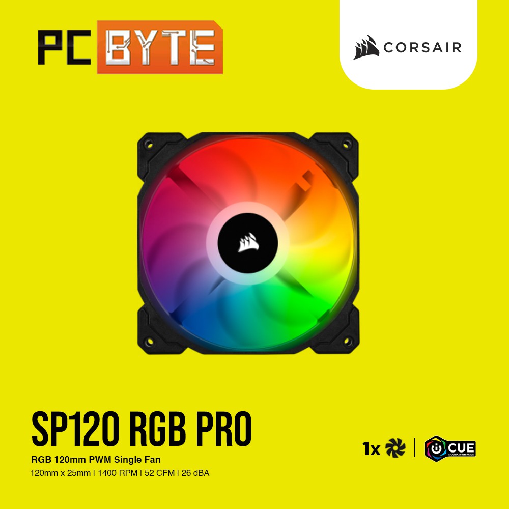 Corsair iCUE SP120 RGB Pro Performance Fan (120mm) | Shopee Malaysia