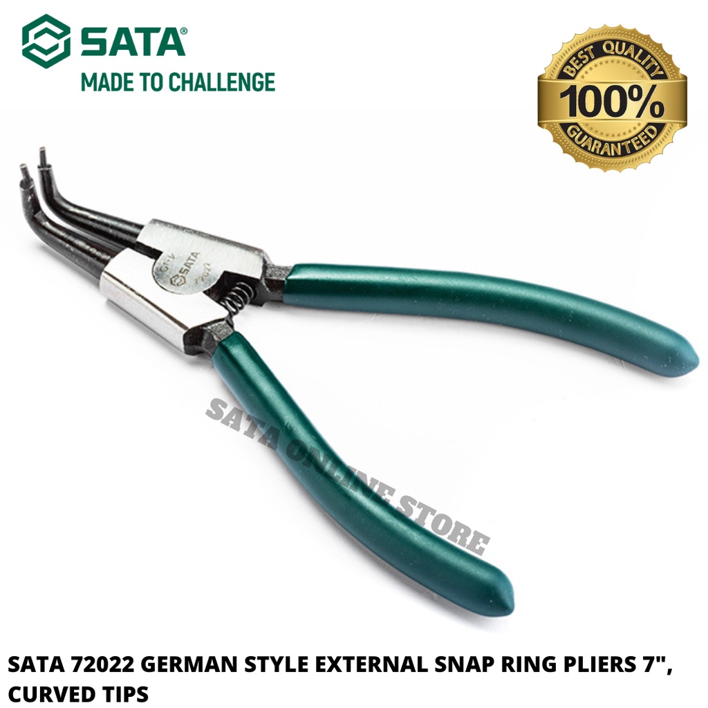 SATA GERMAN STYLE SNAP RING PLIERS 7" / EXTERNAL SNAP RING / INTERNAL ...