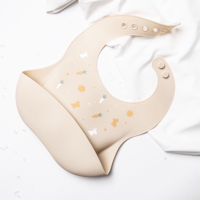 Baby Silicone Bibs Waterproof Adjustable BLW Led Weaning Mealtime ...