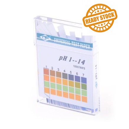 100 Strips 1-14 PH Alkaline Acid Indicator Paper -Medical Grade (READY ...