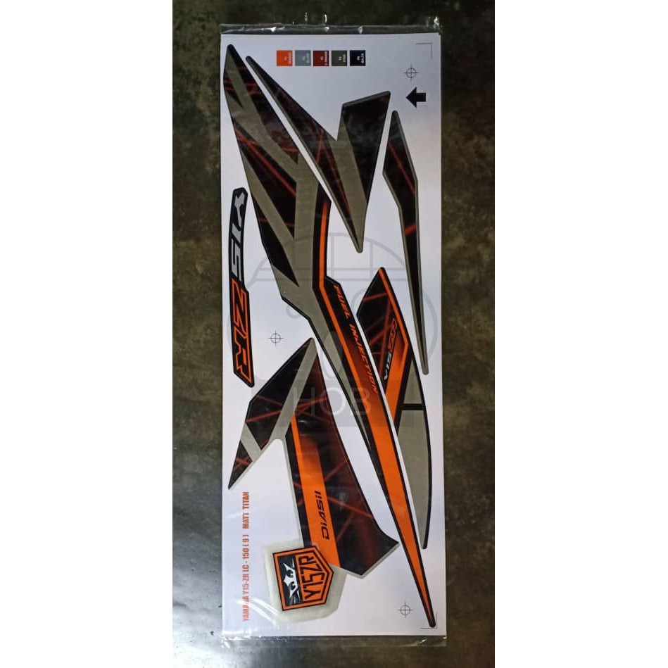 Yamaha Y15 Y15ZR V2 Warna Baharu Body Sticker - Stripe | Shopee Malaysia