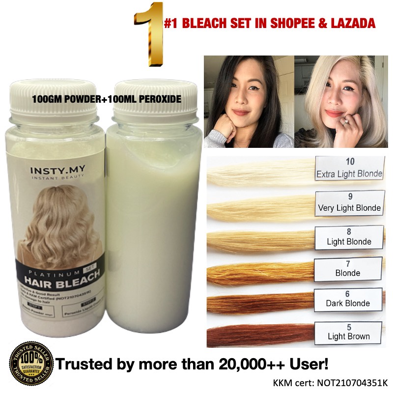 (FULL SET)100ML BLEACH & PEROXIDE Set (Set Paling Baloi!) | Shopee Malaysia