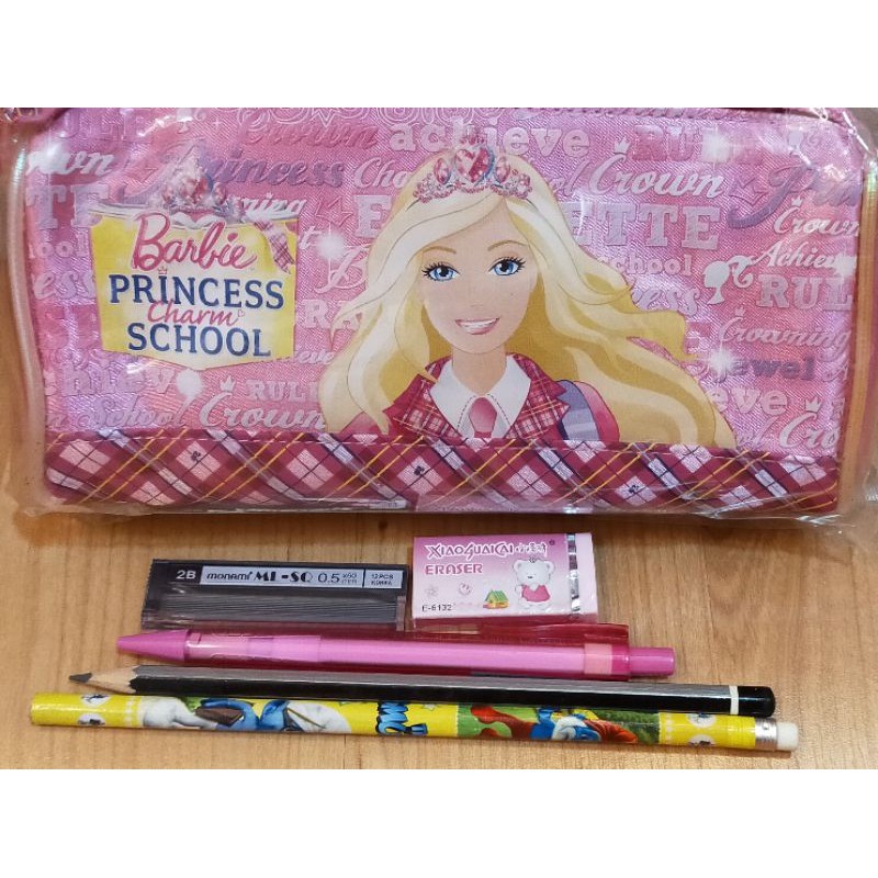 Stationery Set 2 (Barbie Pencil Case, Mechanical Pencils, Pencils ...
