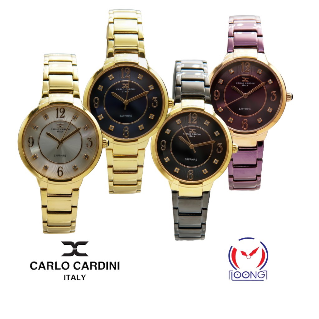 Carlo Cardini 4051 Analog Stainless Steel Bracelet Japan Quartz Jam ...