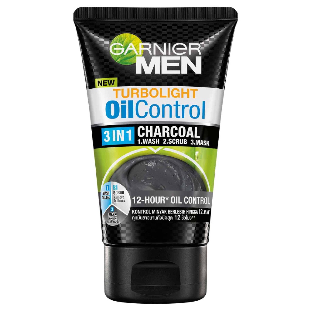 Garnier Men Facial Foam/ Scrub / Cleanser 100ml Pencuci Muka Lelaki ...