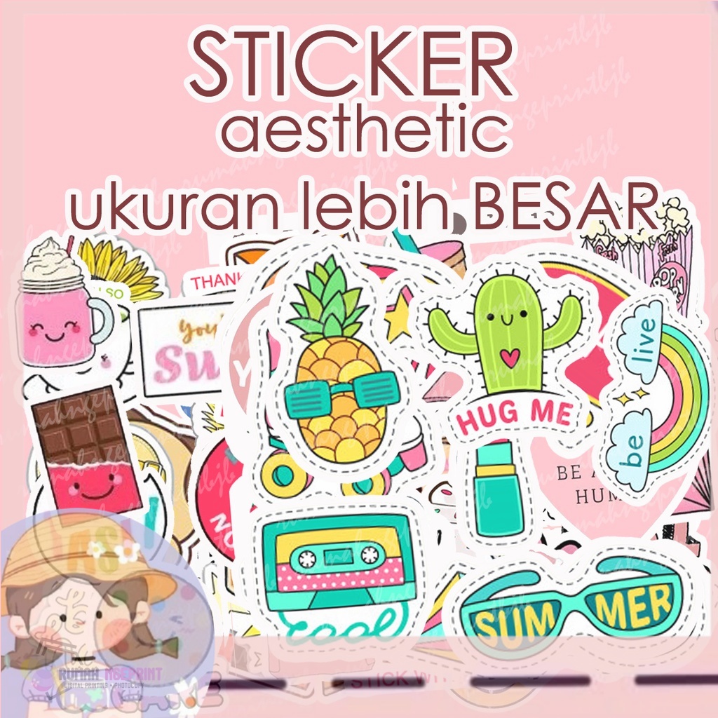 (HNR)[BIG] Cute STICKERS LARGE SIZE ANIMALS/ AESTHETIC/ ANIME / RUSTIC ...