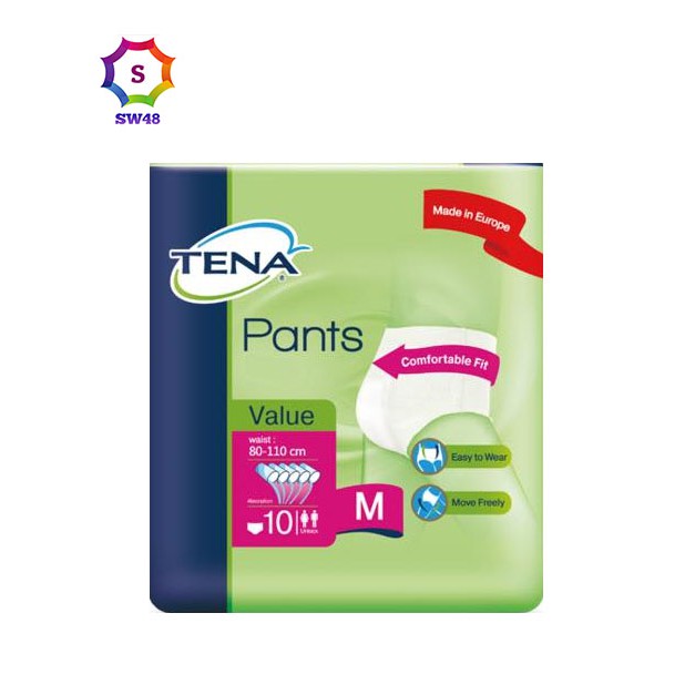TENA Pants Value M 10pcs/pack | Shopee Malaysia