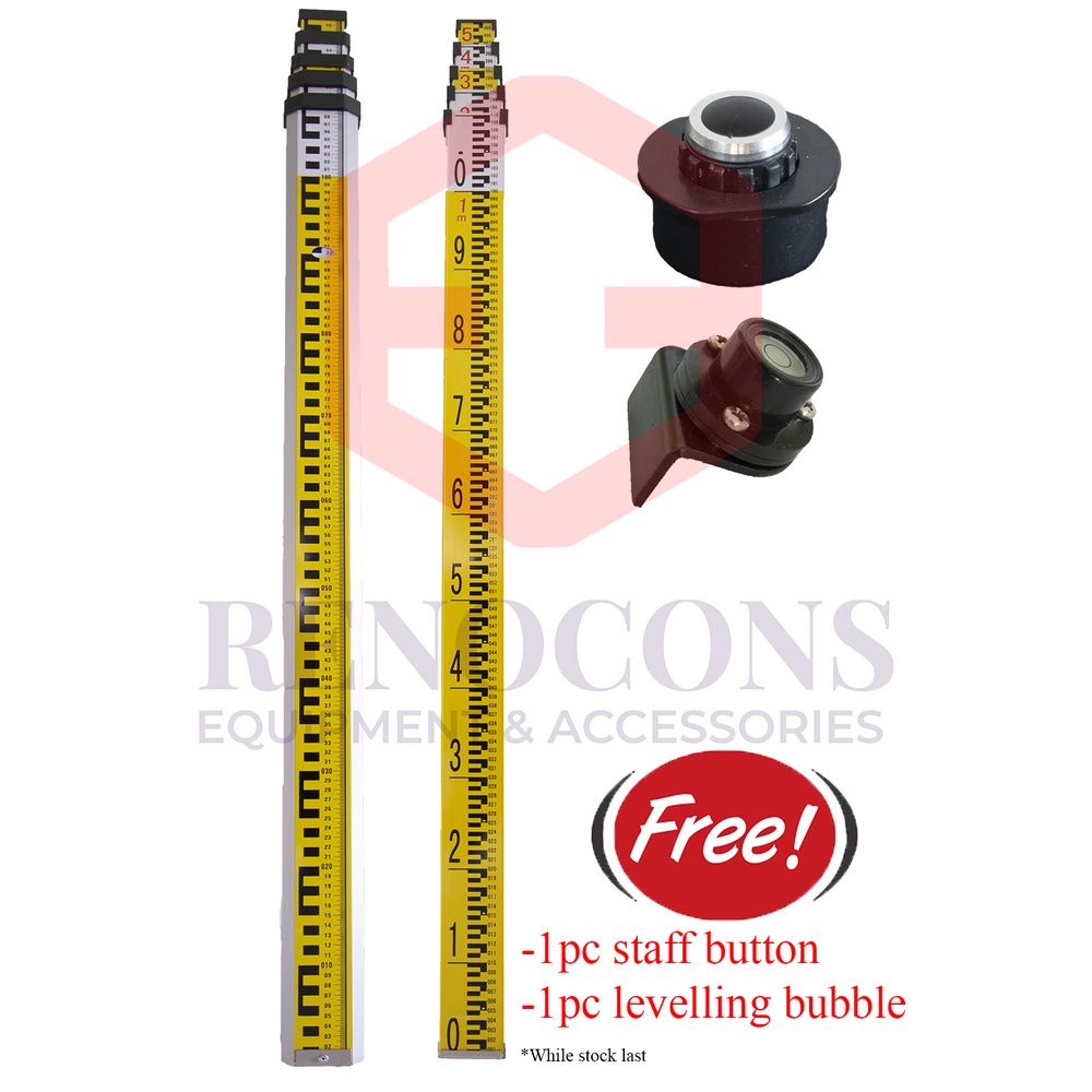 SURVEY RULER SURVEY STAFF LEVELLING STAFF LEVELING ROD LEVELING STAVES ...