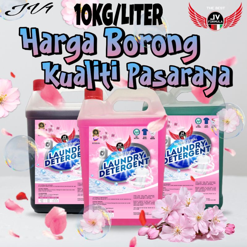 SABUN DOBI LIQUID LAUNDRY JV FORMULA DETERGENT HIGH QUALITY 10KG/ SABUN ...