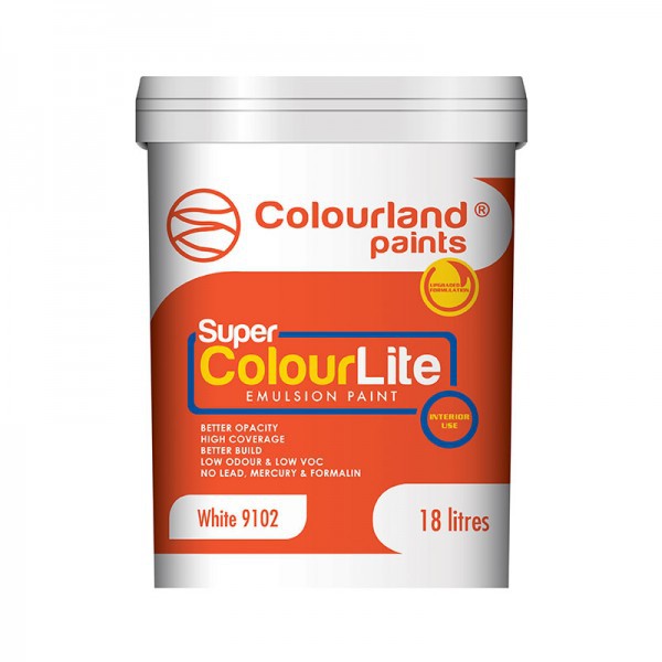[COLOURLAND] 18 LITER Super Colourlite Emulsion Paint White Undercoat ...