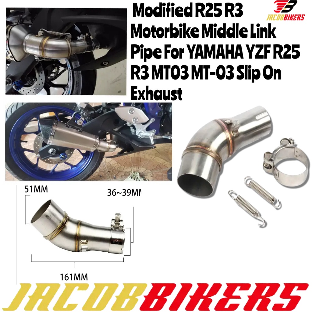 YAMAHA YZF R25 R30 R3 2015 2016R25 R3 Adapter Modified Scooter Muffler ...