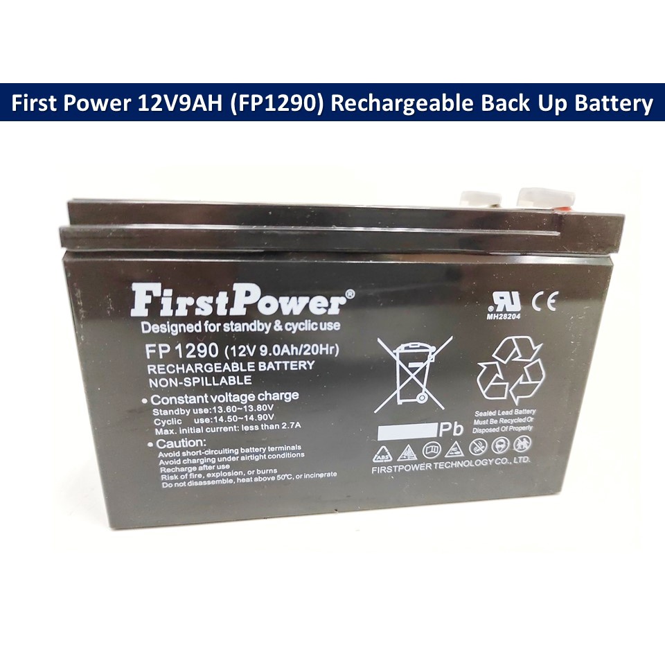 First Power FP1290 / Big Power BP129012V9AH Rechargeable Seal Lead Acid ...