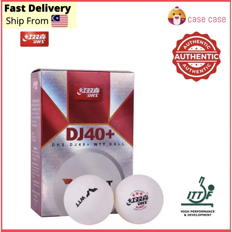 DHS 3 Star DJ40+ WTT World ITTF 2021 Ping Pong Ball | Shopee Malaysia