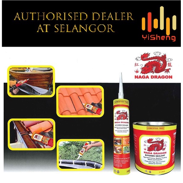 NAGA Bitumen Sealing Compound 300g for roof tiles / Concrete / Bricks ...