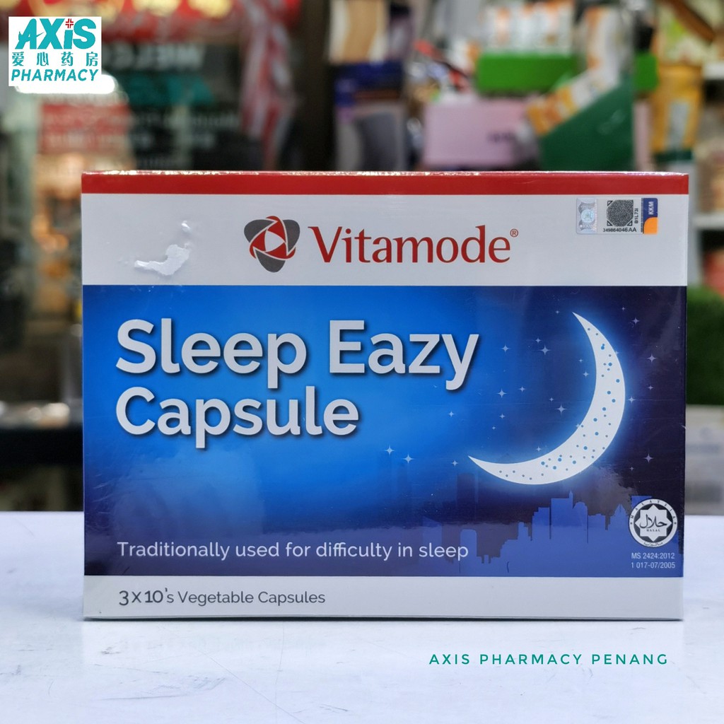 VITAMODE SLEEP EAZY 30'S VEGETABLE CAPSULES EXP : 02/2026 | Shopee Malaysia