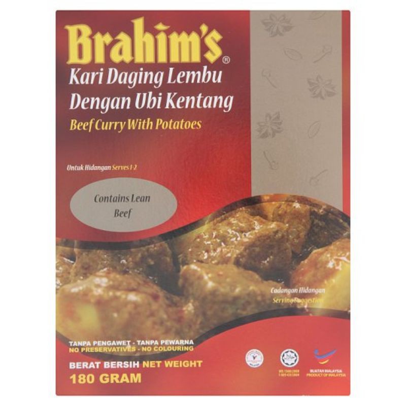 Brahim's Beef Curry with Potatoes 180g | Shopee Malaysia