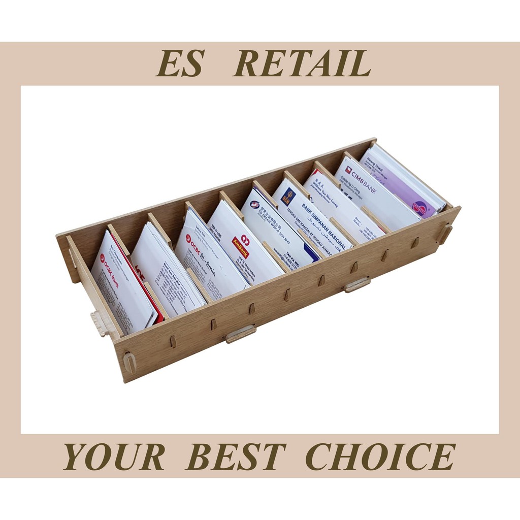 Wooden Name Card Holder Wooden Desktop Name Card Rack Table Name Card ...
