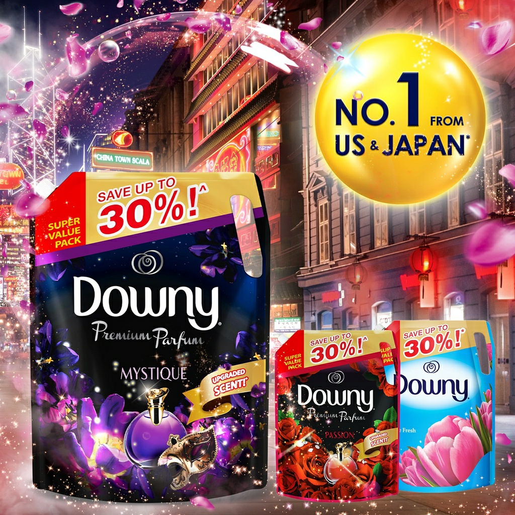 Downy Premium Parfum Passion/Mystique Consentrate Fabric Conditioner(2 ...