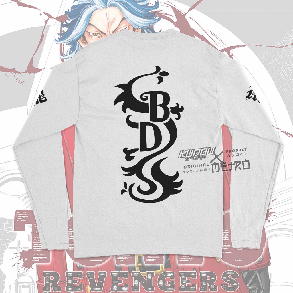 Longsleeve Black Dragon Anime Tokyo Manji Tokyo Revengers Manga Premium ...
