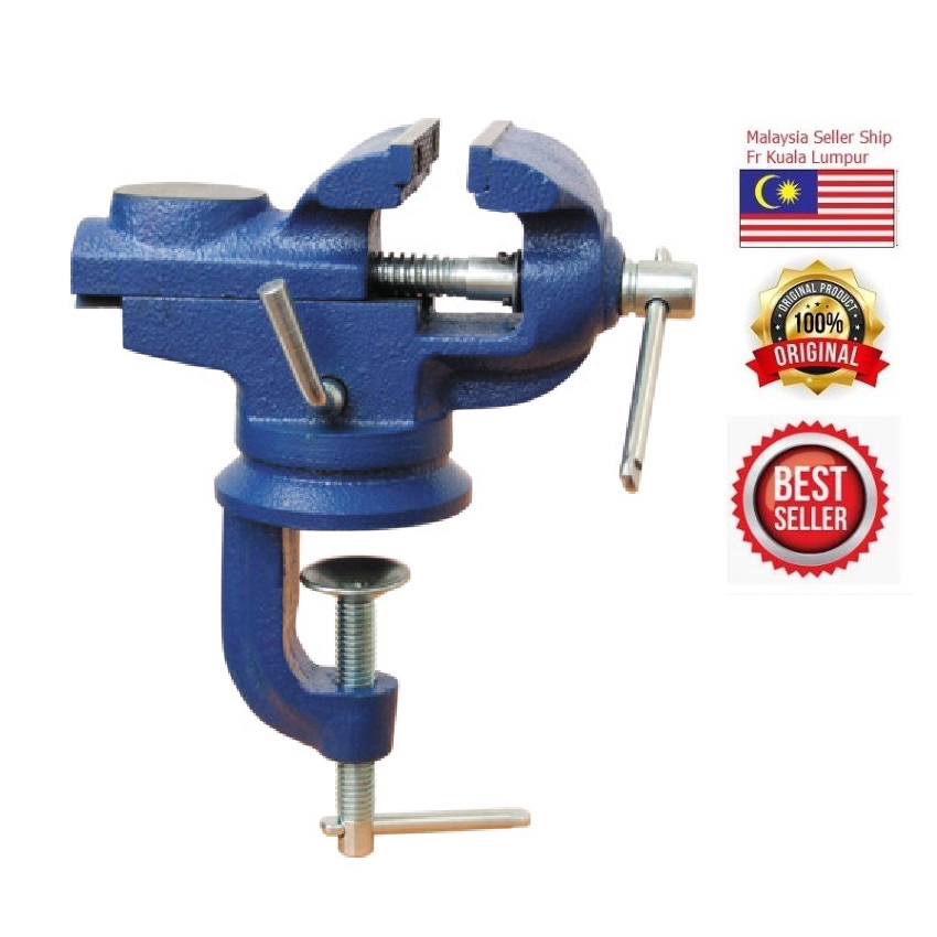 SENATOR 60mm PORTABLE TABLE VICE WITH SWIVEL BASE (NEW & ORIGINAL ...