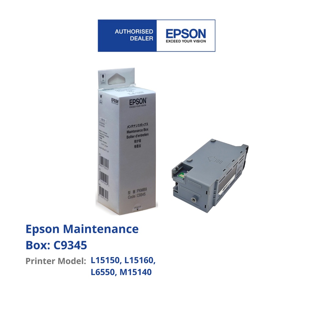 Epson L15150, L6550, M15140 Original Maintenance Box C9345 | Shopee ...