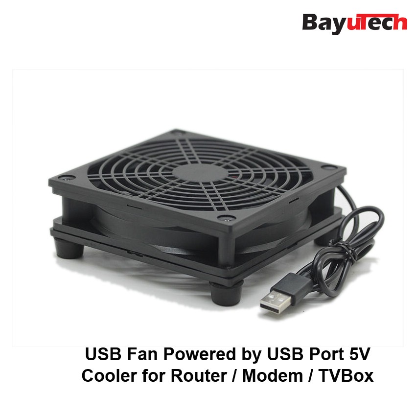 120mm Single Cooling Fan External Cooler Stand For Router / Modem / TV ...
