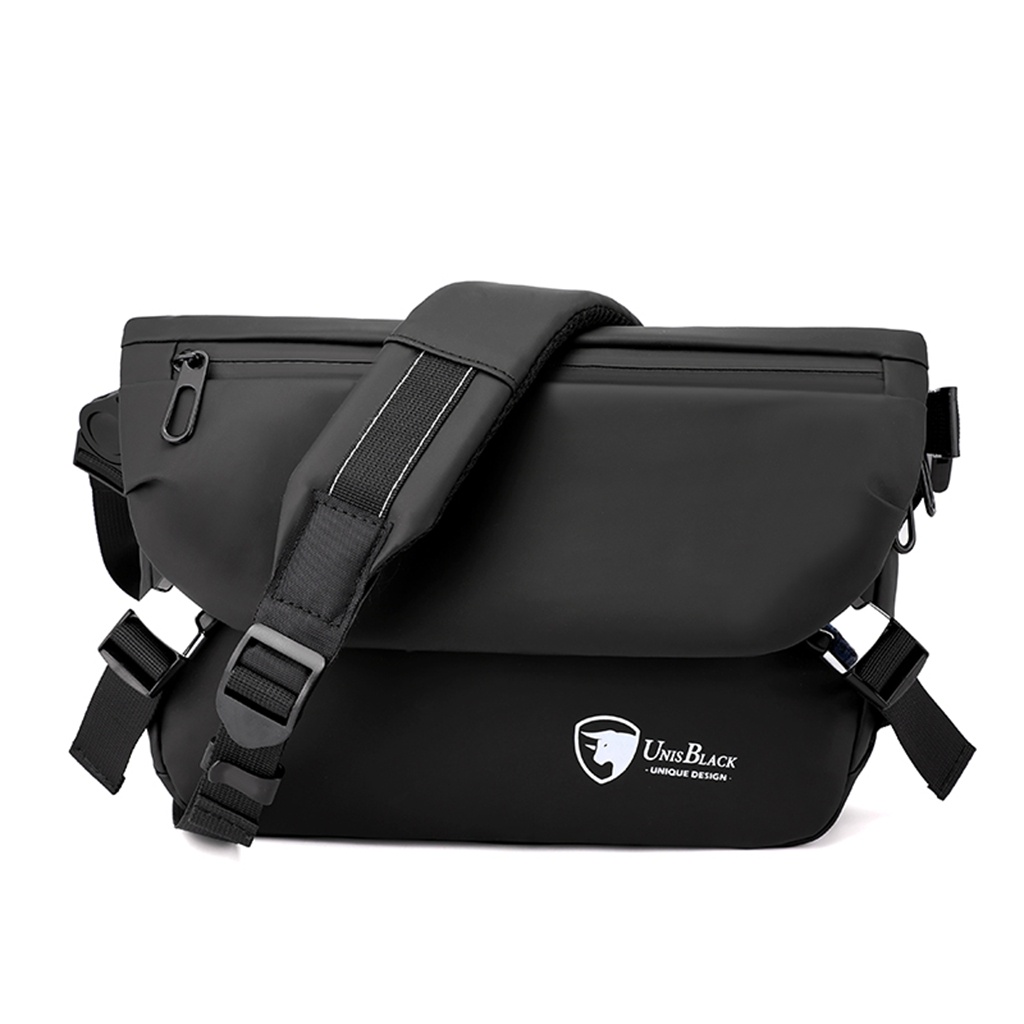 UnisBlack New Fashion Sling Bag , Beg Lelaki , Beg Silang Lelaki ...