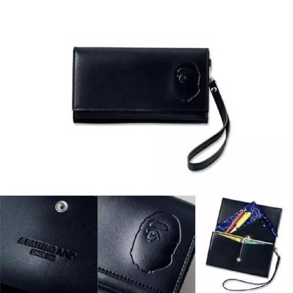 BAPE A BATHING CAMO Japanese Magazine Vegan Leather Wallet Embossed ...