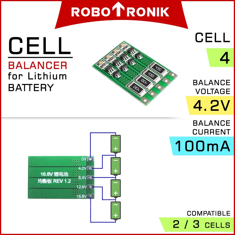 Cell Balancing (Passive Balancer) for BMS (Battery Management System ...