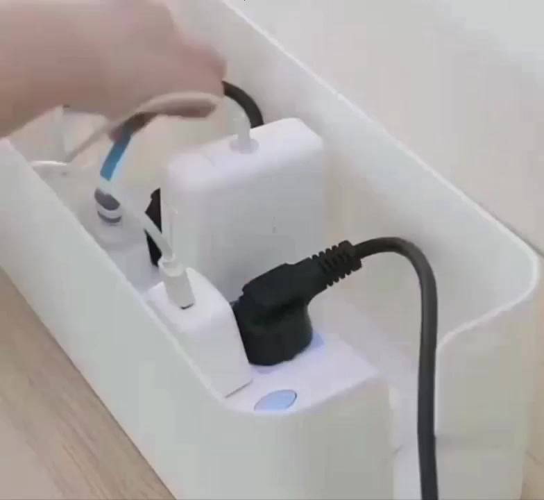 Premium Cable Management Storage Box Minimalist Muji Design Desktop ...