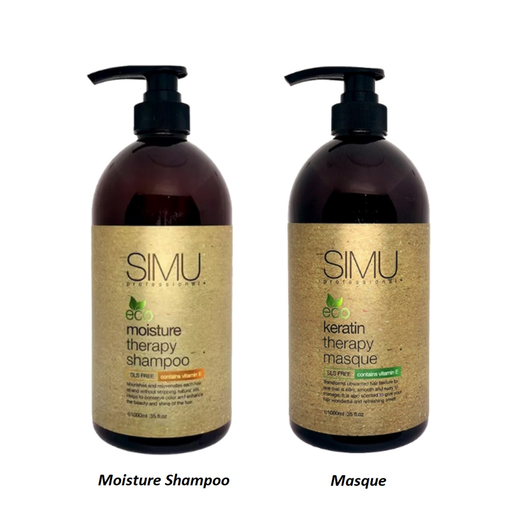 Simu Professional Shampoo / Conditioner Mask (Keratin Argan/Moisture ...