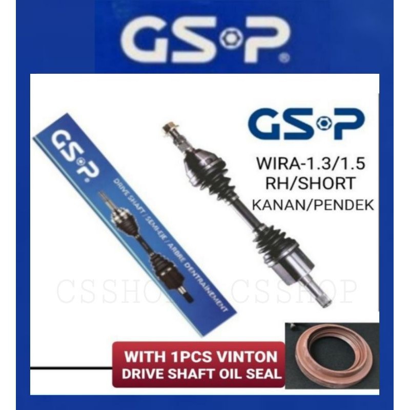 GSP PROTON WIRA 1.3 / 1.5 , SATRIA 1.3 / 1.5 DRIVE SHAFT LH / LONG AUTO ...