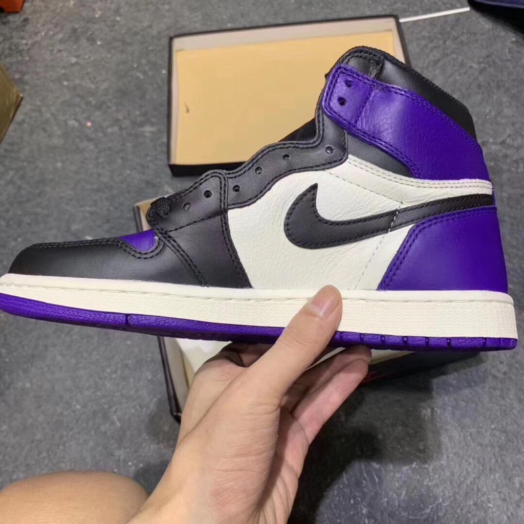 Jordan 1 Retro High Court Purple (💯100% Authentic PK GOD) | Shopee Malaysia