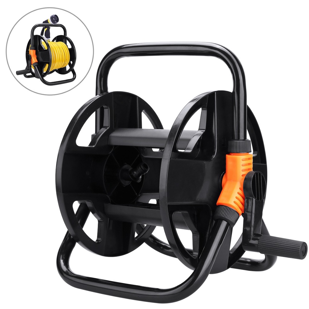 Portable Free Standing Hose Pipe Reel Holder Garden Cart Water Pipe ...