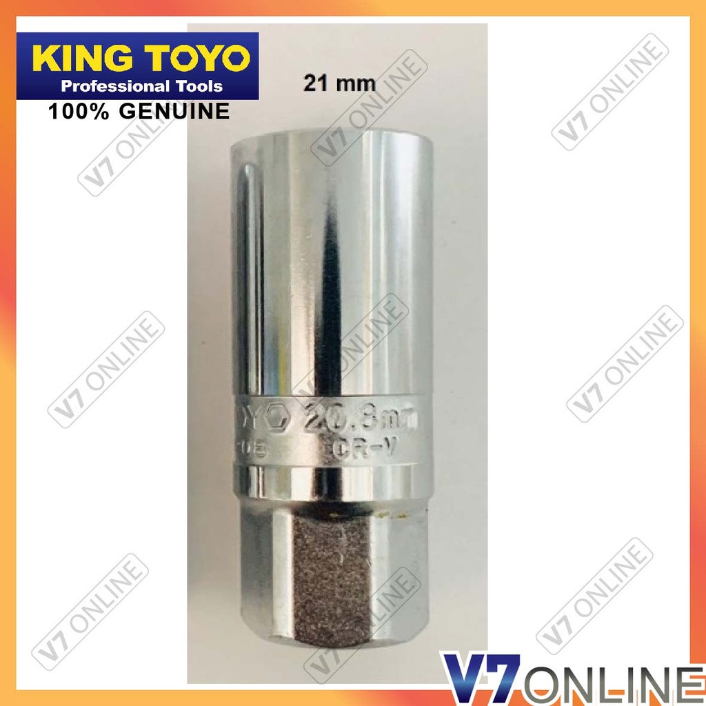 King Toyo Magnetic Spark Plug Socket - 21mm [KT-M7208] | Shopee Malaysia
