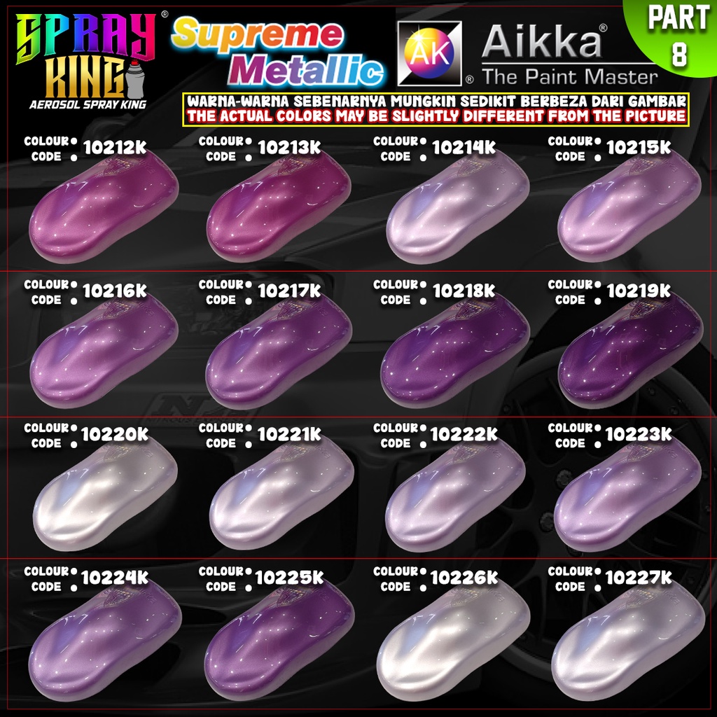 [ 🔴 AIKKA Supreme Metallic Pro ] (Part 8) 10000K Series Special Color ...