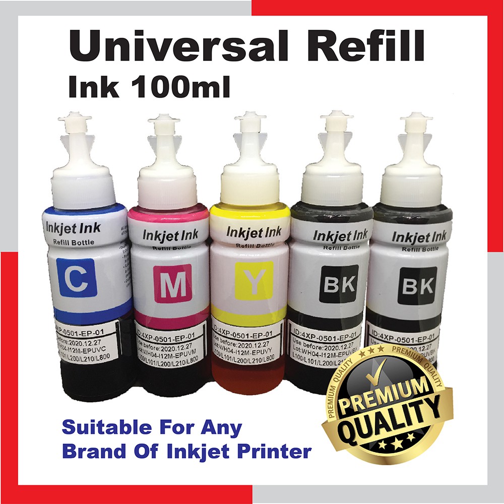 5 in 1 Epson/conan/HP universal refill Ink CMYK 1 Set Bulk Pack 5 ...