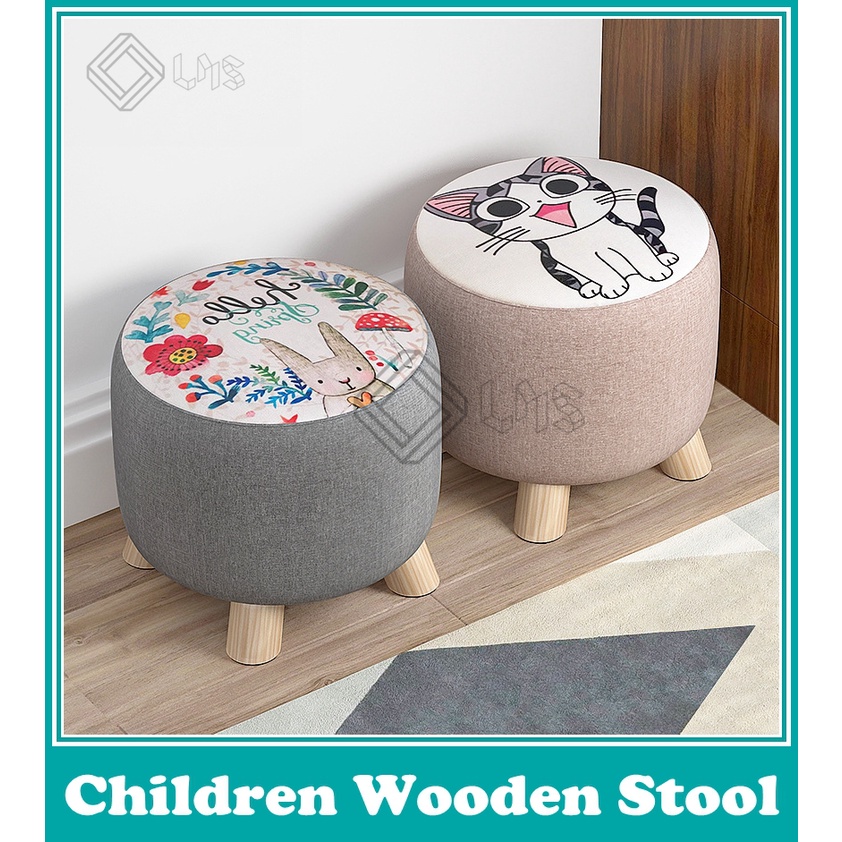 Stool Children Stool Low Stool Wooden Stool Small Stool Kid Chair Cute ...