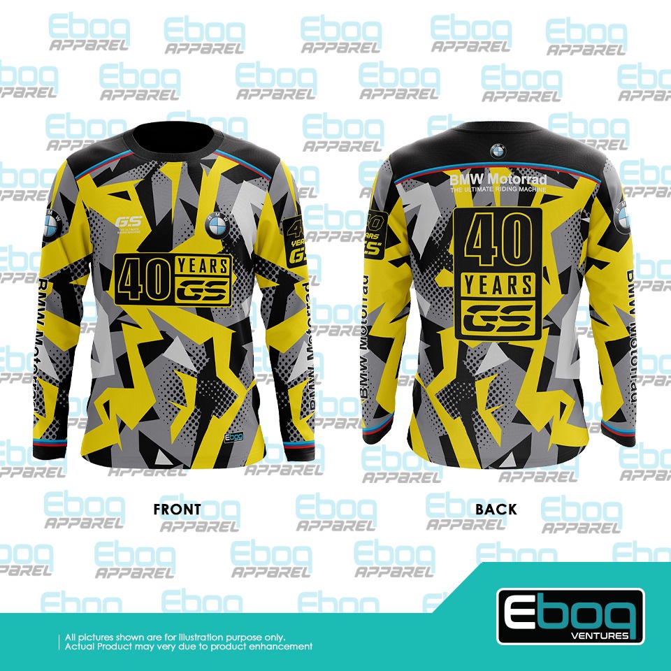 [Ready Stock] Tshirt BMW GS 40 Years 01 Eboq Sublimation / AD Shirt BMW ...