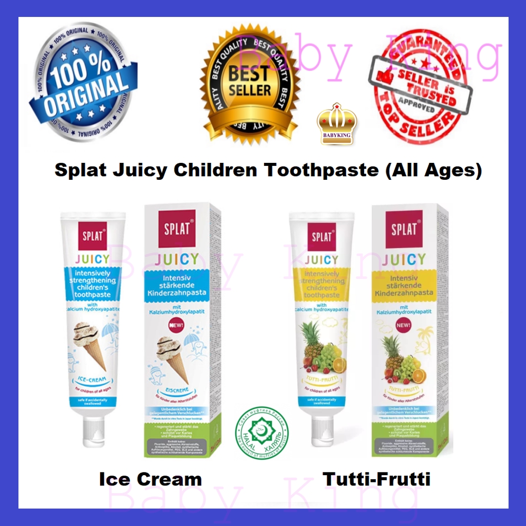 (CLEARANCE) Original Splat Juicy Toothpaste Tooth Paste For Children Of ...