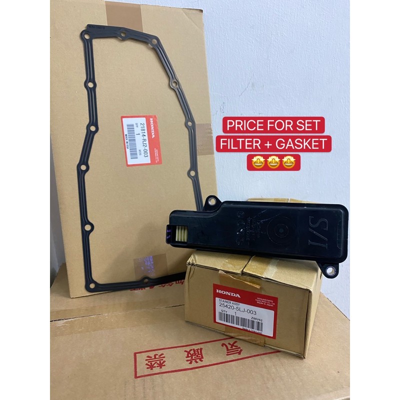 ORIGINAL HONDA CIVIC FC TEA TBA 1.5 Turbo CVT FILTER & GASKET > 21814 ...