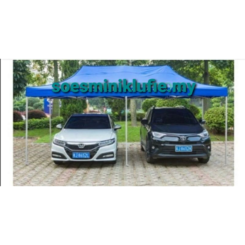 10X20 FT 3X6M HEAVY DUTY FOLDING CANOPY TENT kanopi bazar pasar MALAM ...