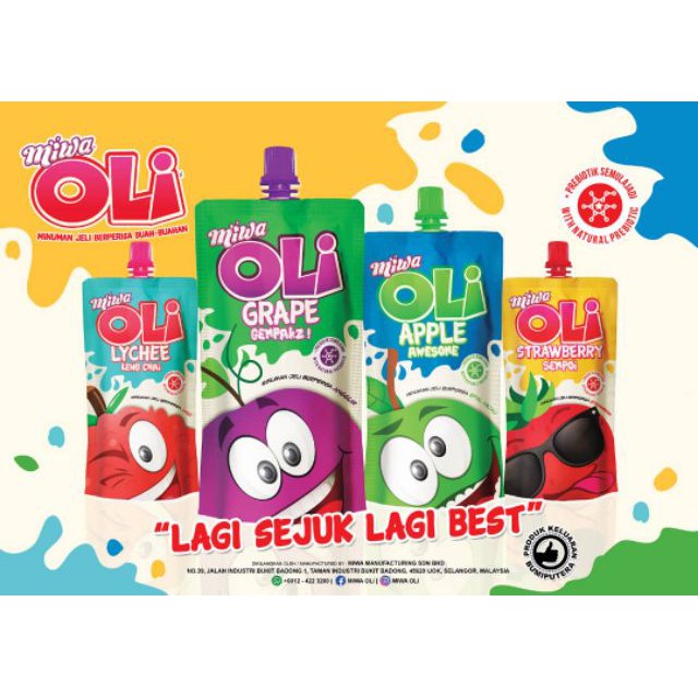 MINUMAN JELI MIWA OLI SEKOTAK (48 pcs) 4 PERISA CAMPUR MIX FLAVOR ...